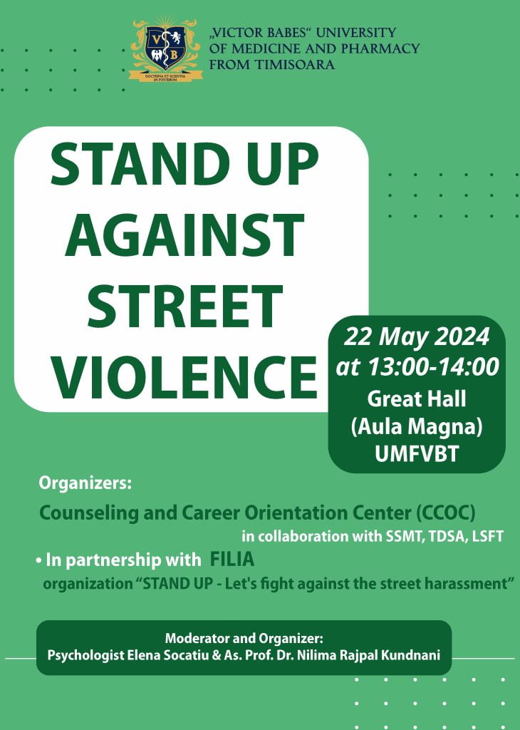 STAND UP Against street violence – Universitatea de Medicină și ...